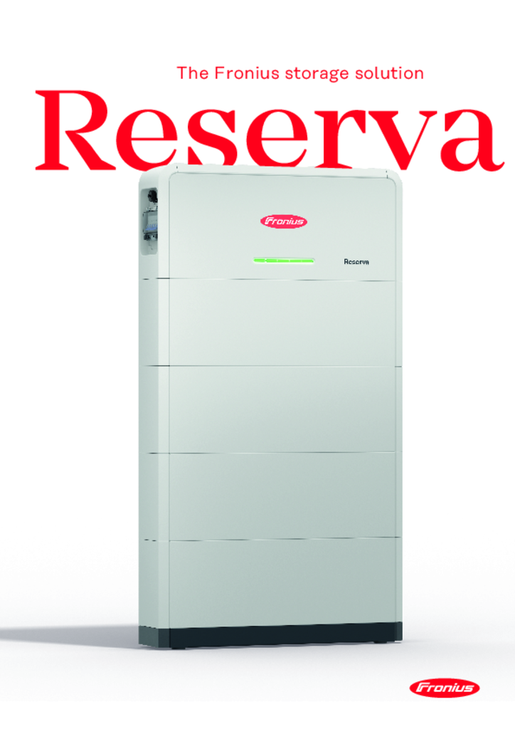 Fronius Reserva Battery | Pure Electric